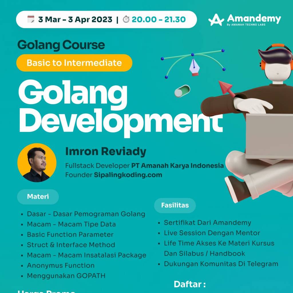 Golang Development Course | BerbagiLink